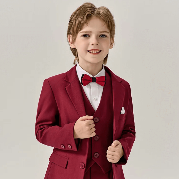 Costume Garçon Cérémonie Rouge | Lola et Noé