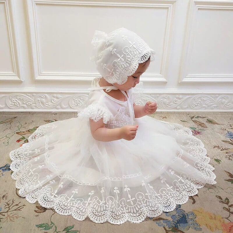 Robe Cérémonie Baptême Bébé Fille | Lola et Noé
